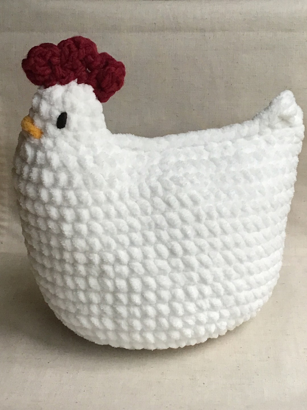 Crochet Chicken Plush / Chicken Stuffed Animal / Chicken Decor - Etsy