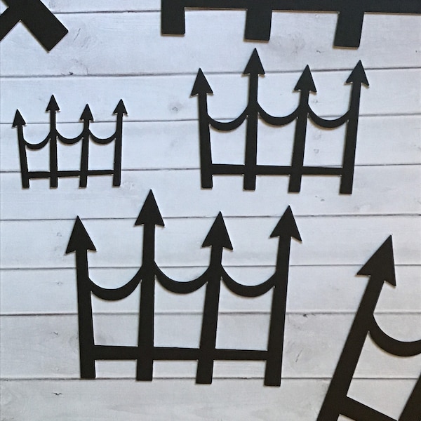 Haunted House Fence - Etsy