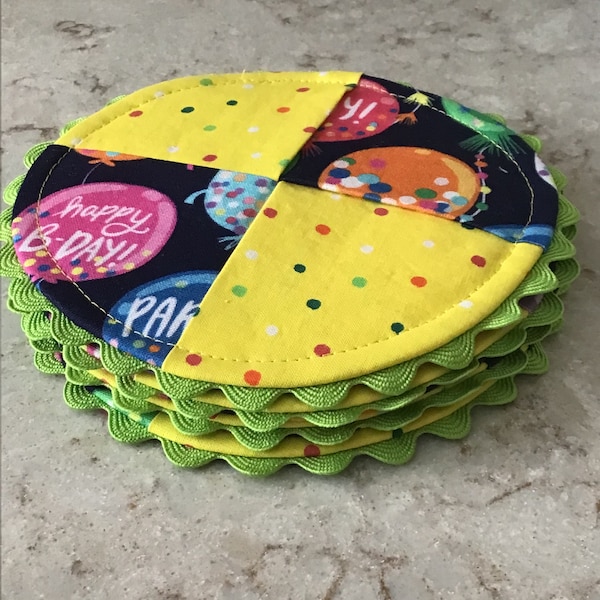 Fabric Coasters - Etsy