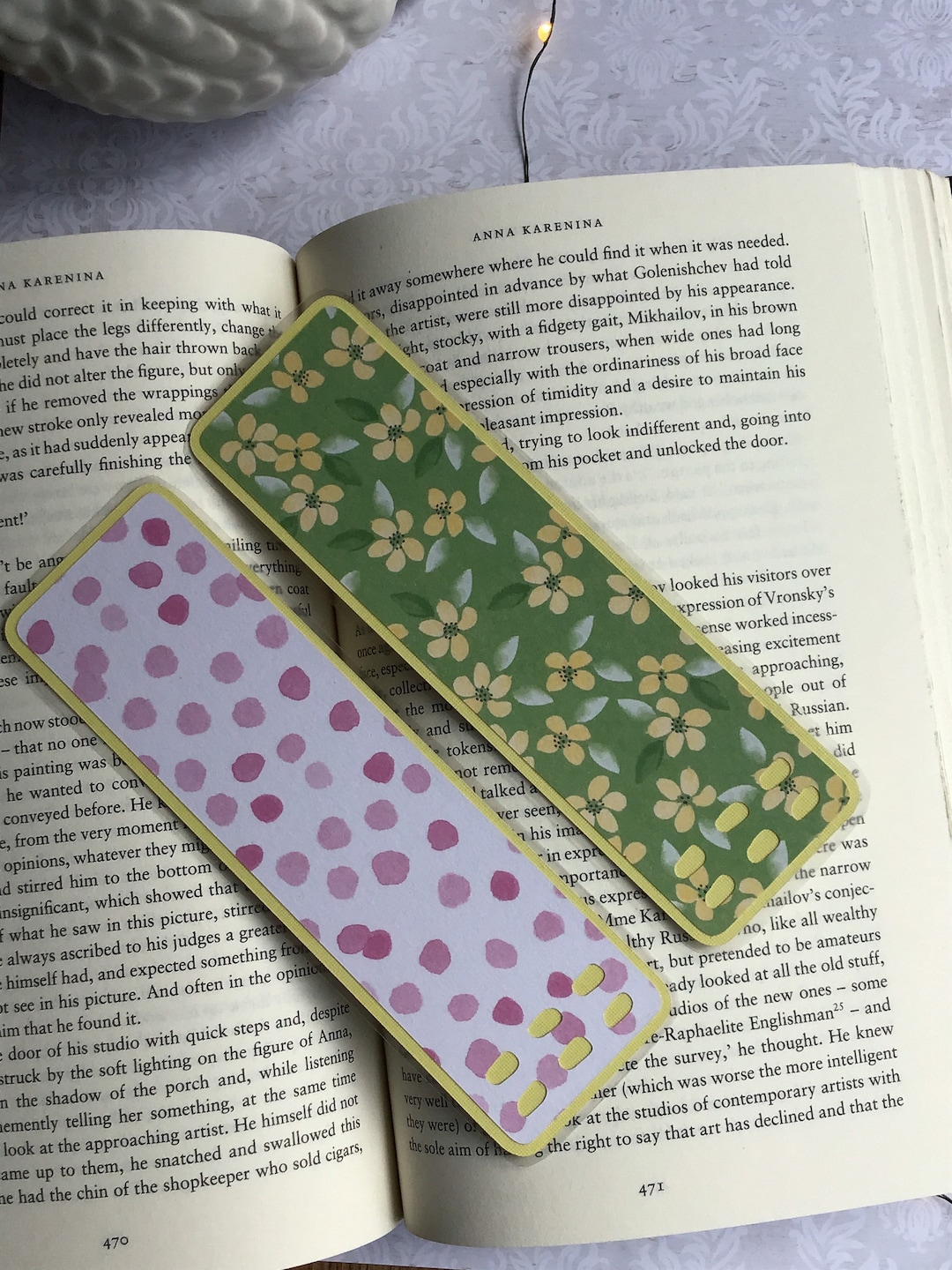 Watercolor Floral Laminated Bookmark Set - Etsy
