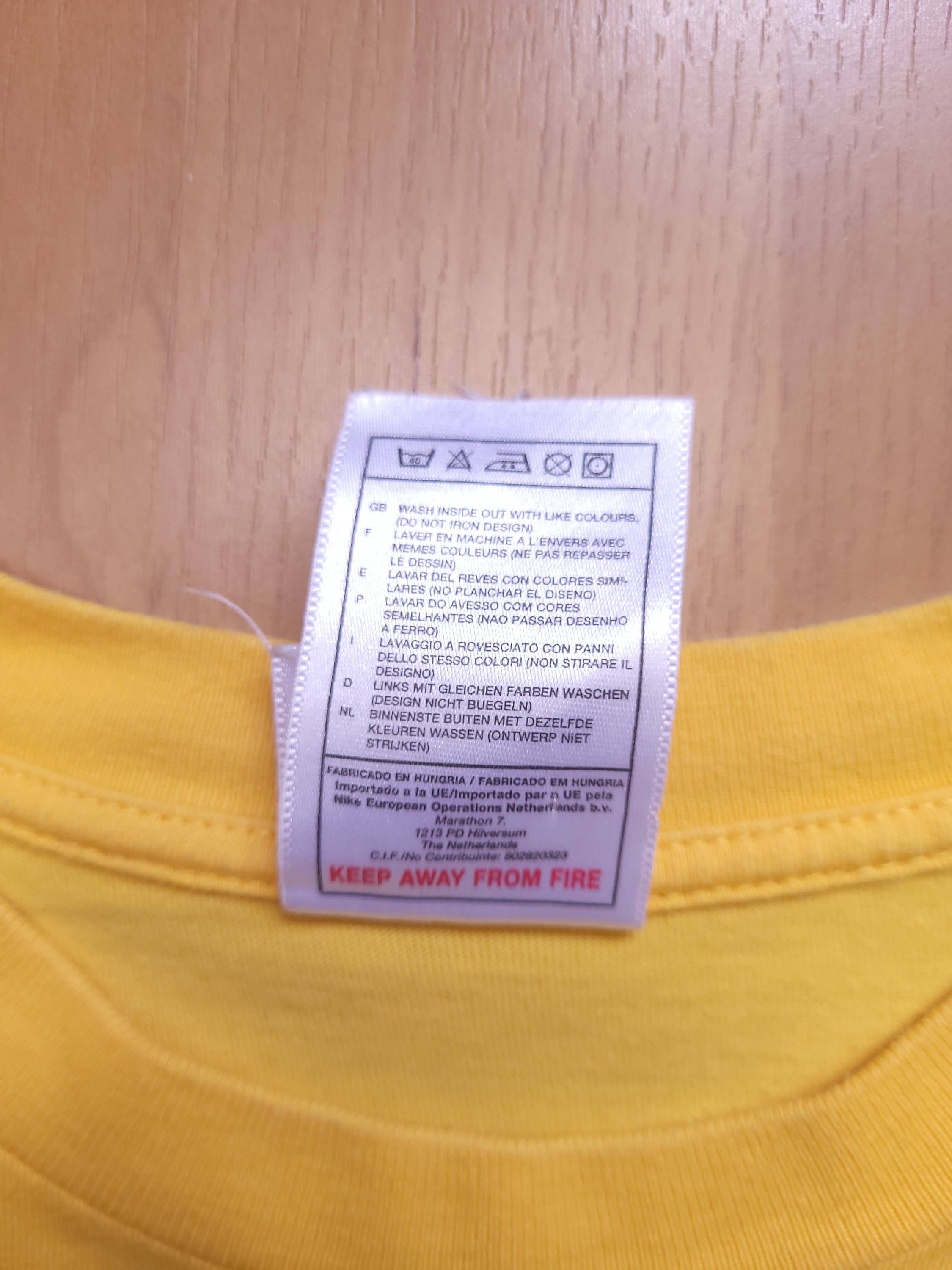 Rare Vintage Nike Ronaldo R9 T-shirt Football Soccer Yellow Shirt ...