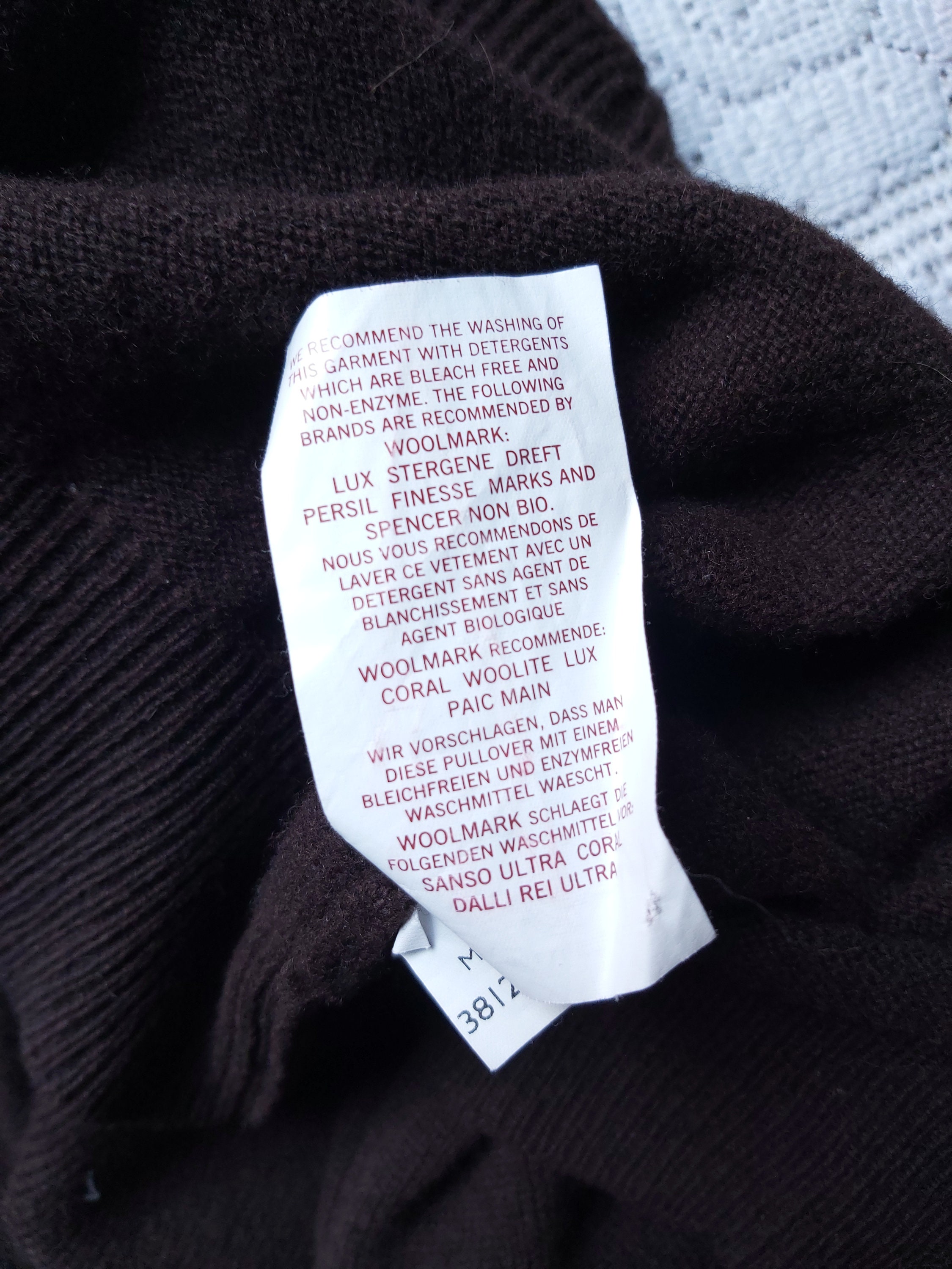 Vintage Y2K Lyle & Scott Woolmark Sweater Brown Pure New Wool | Etsy