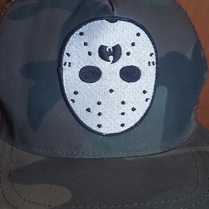 Rare Vintage Wu Tang Clan Ghostface Killah Trucker Hat Hockey Mask Camo ...