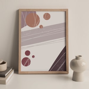 Purple Abstract Poster | Purple Wall Art | Geometric Printables ...