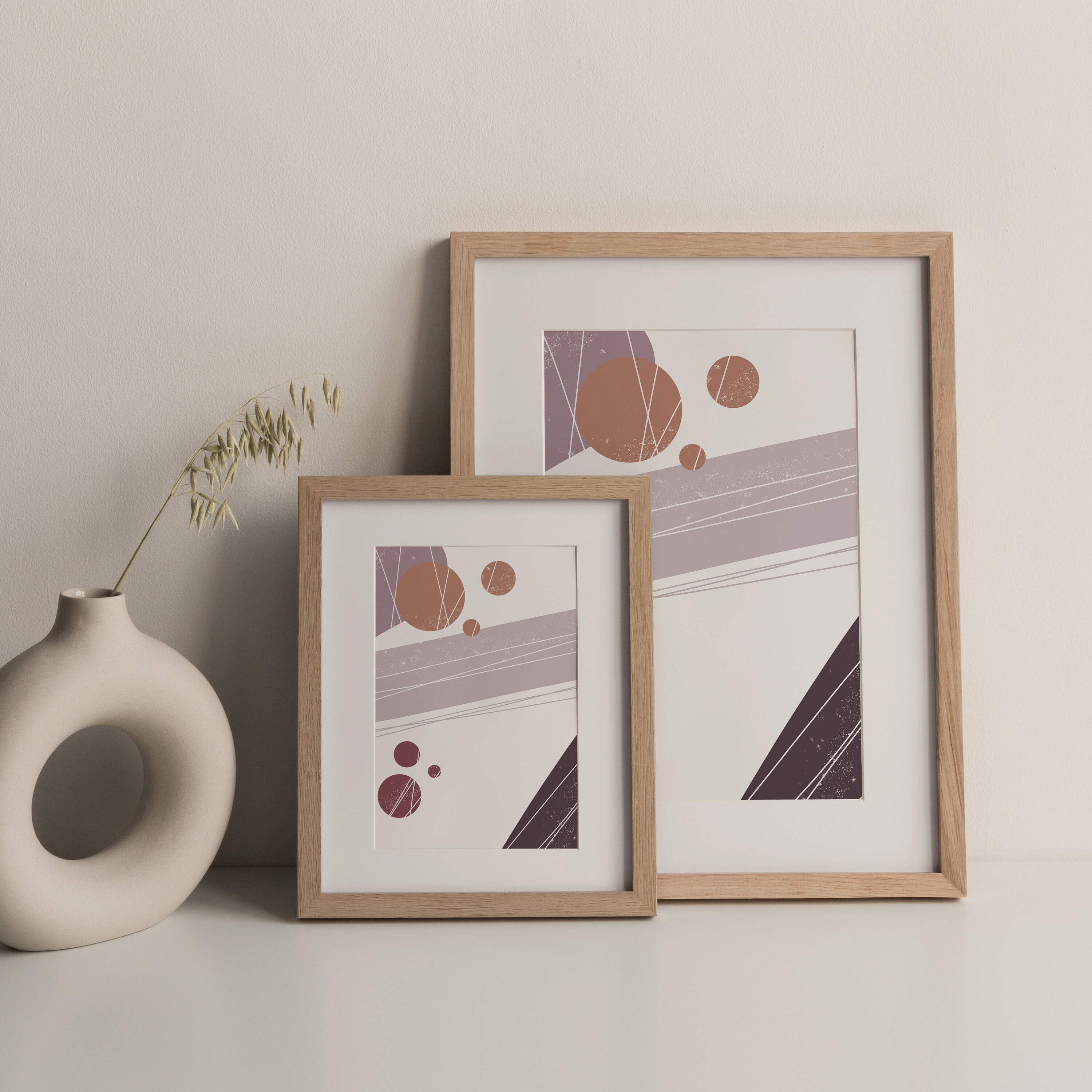 Purple Abstract Poster Purple Wall Art Geometric - Etsy Australia