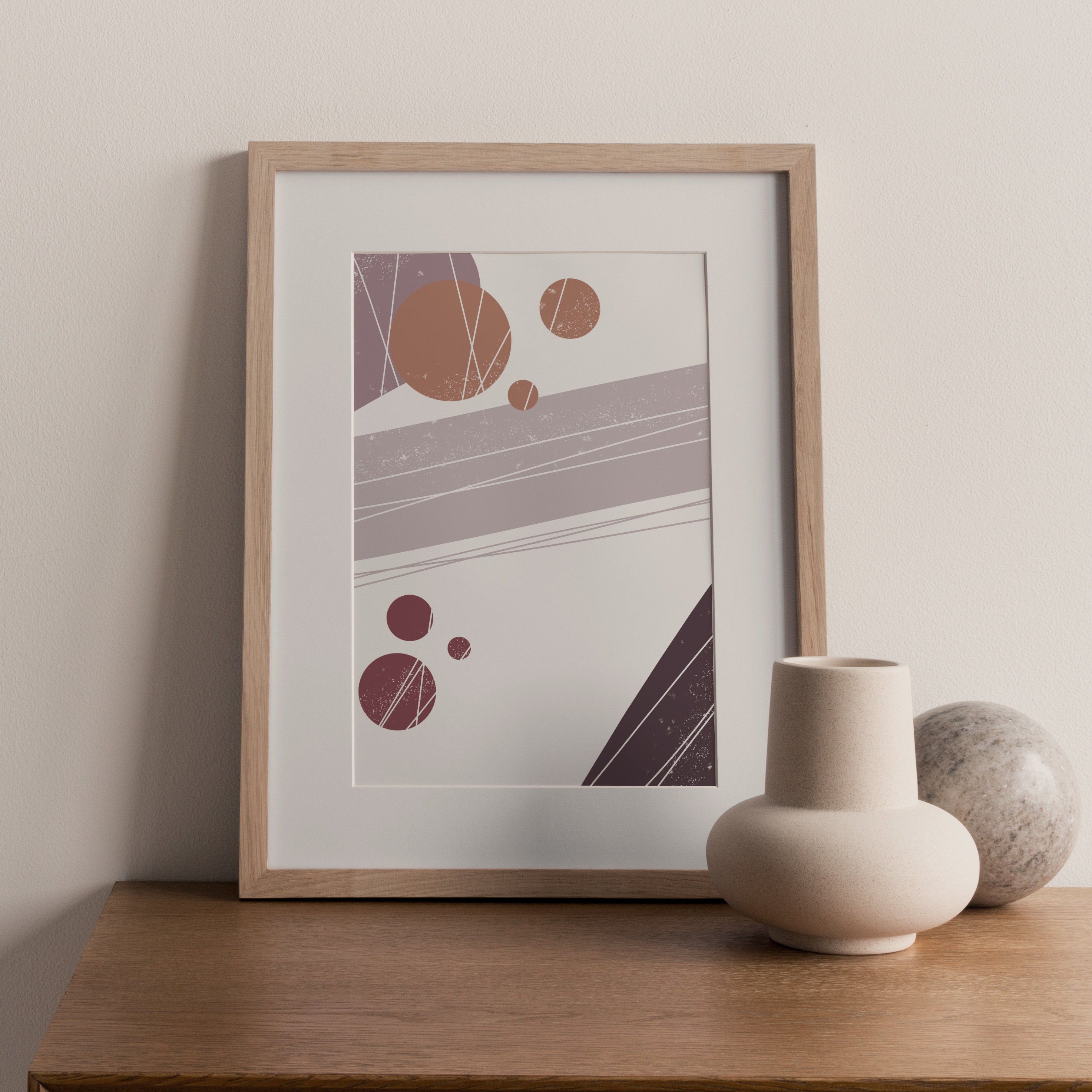 Purple Abstract Poster | Purple Wall Art | Geometric Printables ...