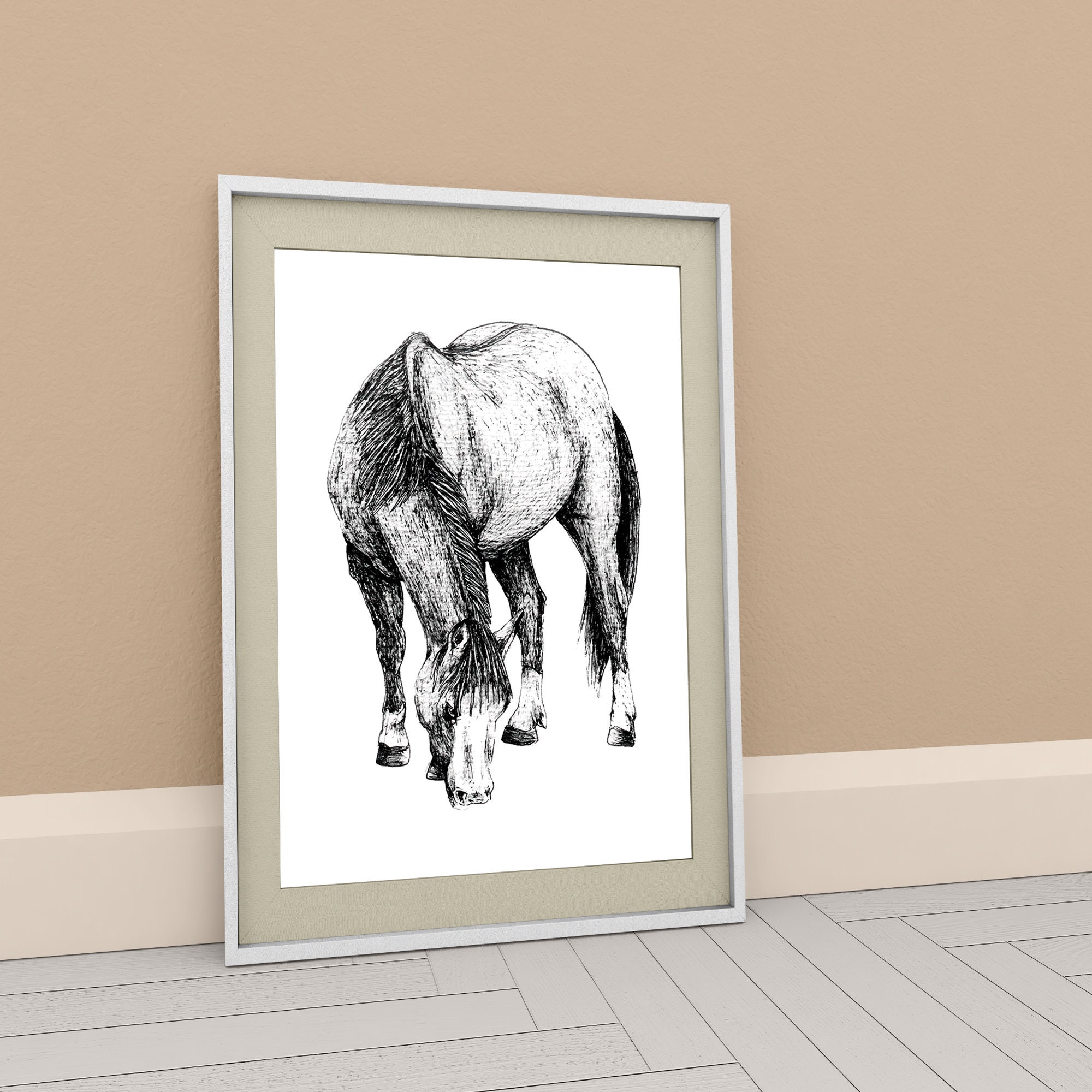 Horse Printable Art, Horse Printable, Wild Horse Printable, Horse ...