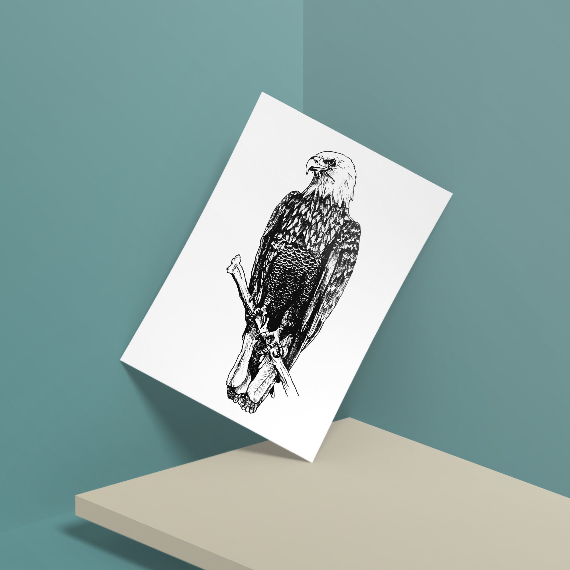 Bald Eagle Print, Animal Print, Wall Art, Bald Eagle Poster Digital ...