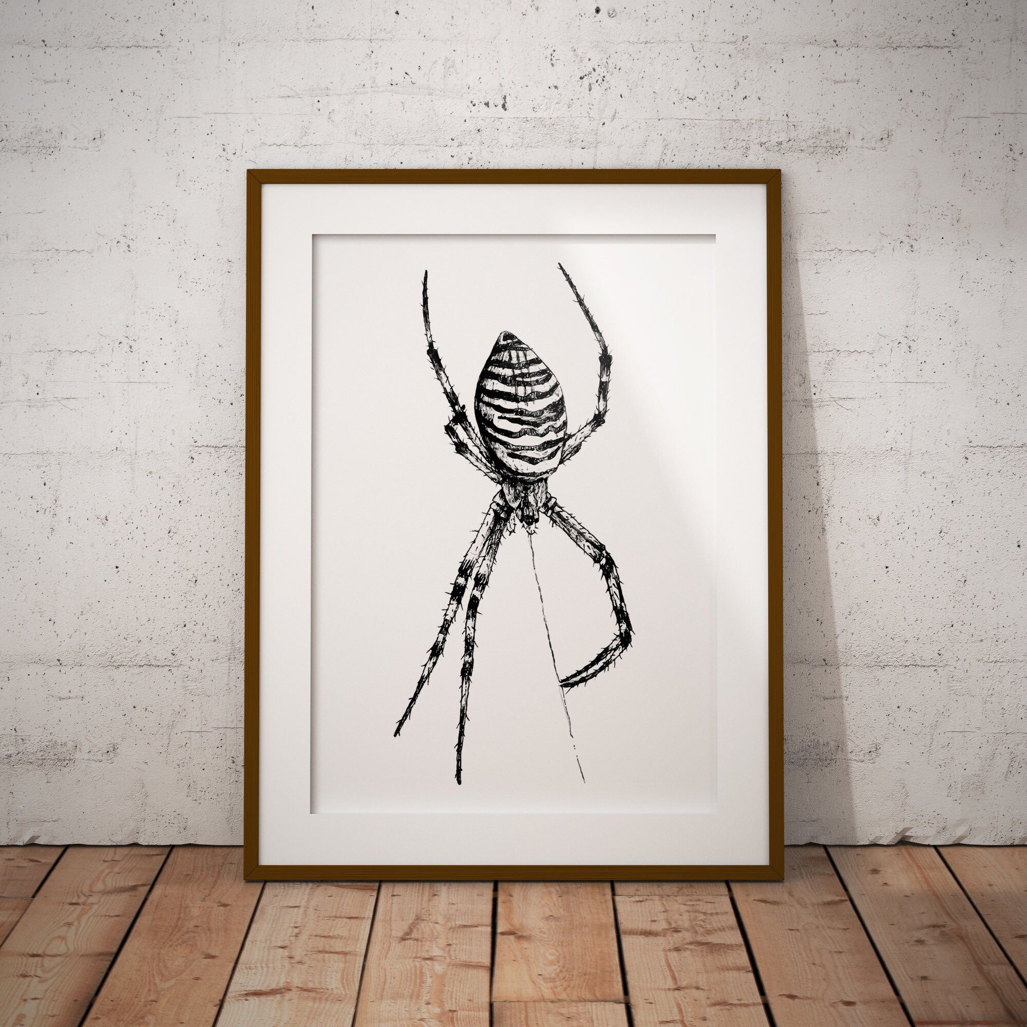 Spider Printable, Hand Drawn Printable, Animal Printable, Spider Poster ...