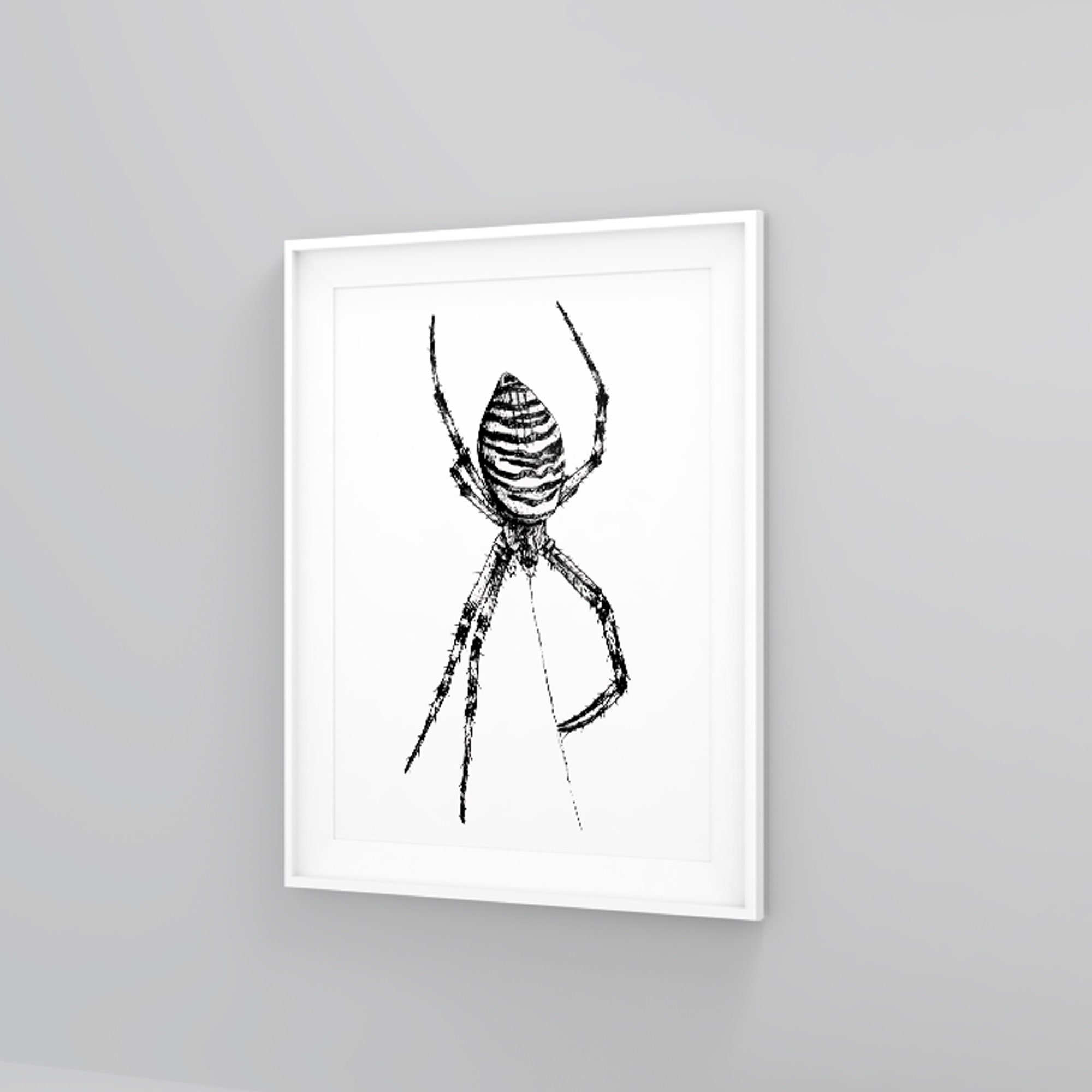 Spider Printable, Hand Drawn Printable, Animal Printable, Spider Poster ...