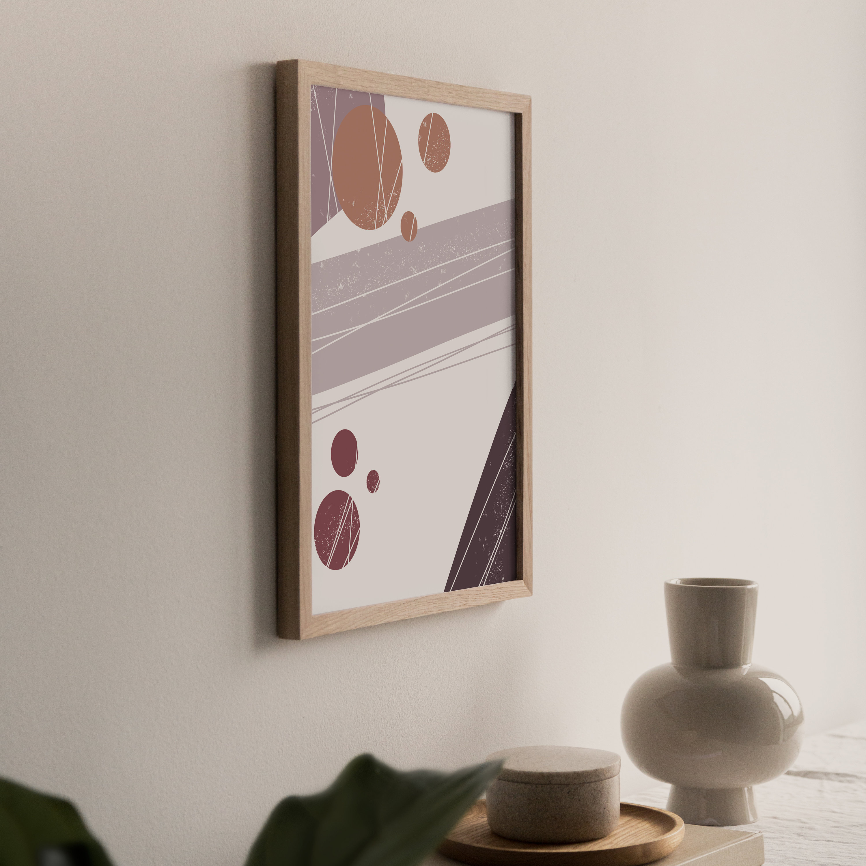 Purple Abstract Poster Purple Wall Art Geometric - Etsy Australia