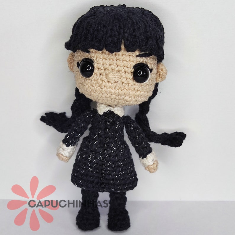 Wednesday Addams Amigurumi Pattern Pdf Donwload PT-BR EN - Etsy