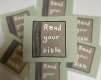 Girl Read Your Bible Sticker, Faith Sticker - Etsy