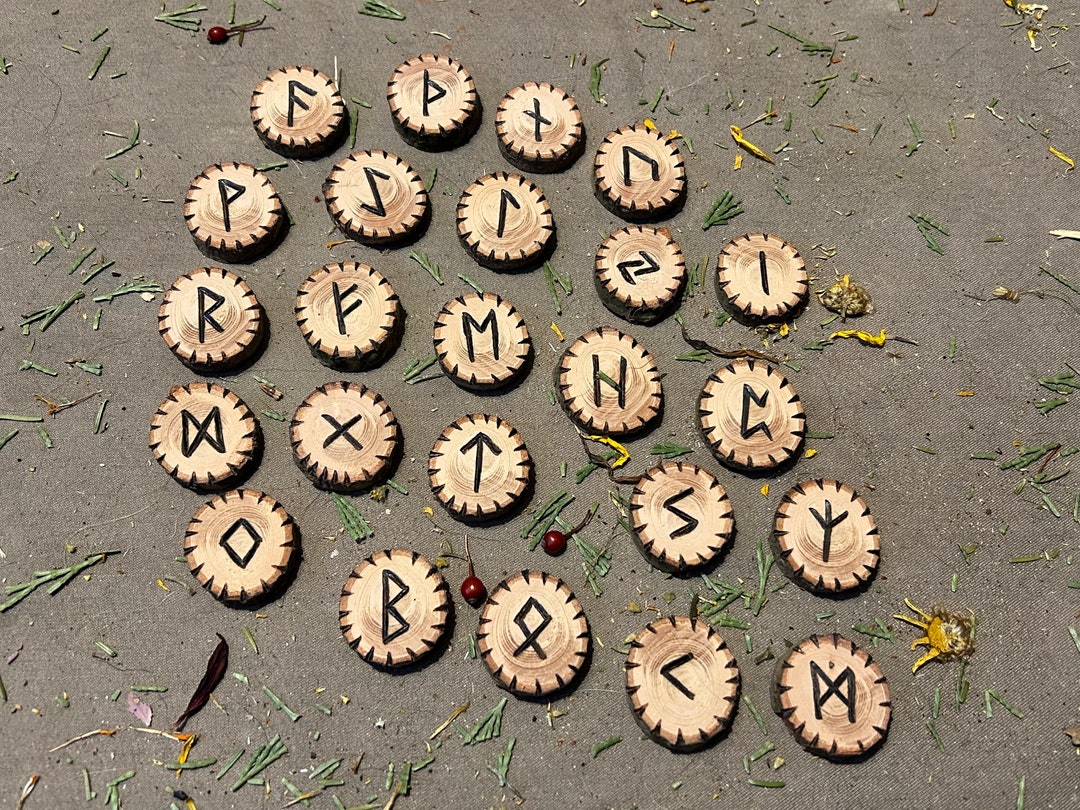 Elder Futhark Rune Set on Eastern Hemlock! - Etsy
