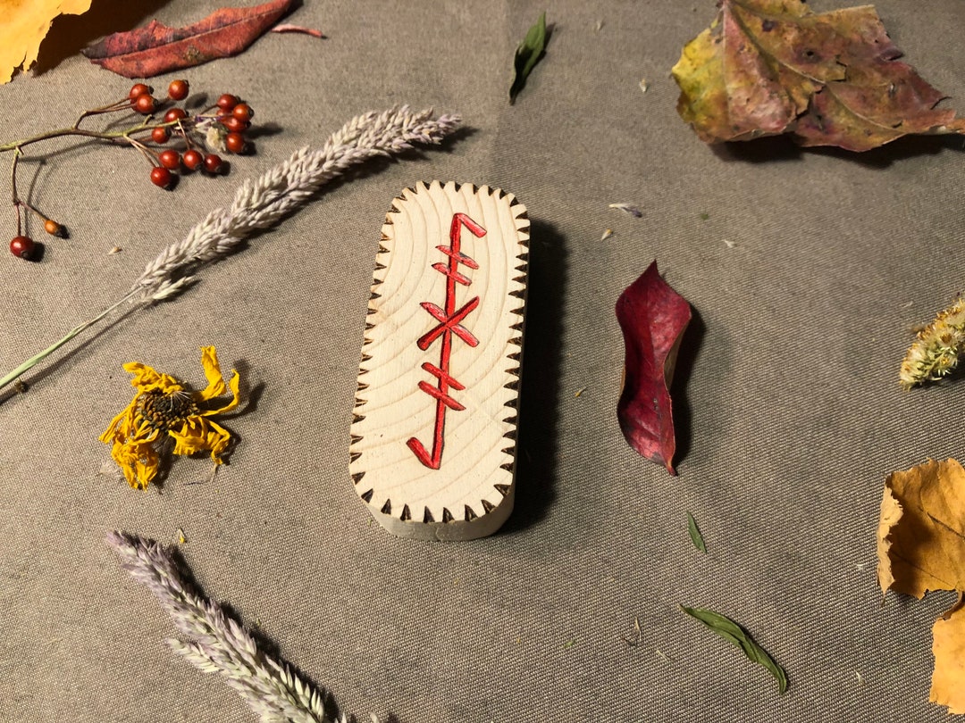 Odin’s Sacrifice Bindrune Hand Burned, Sanded and Painted on Norway ...