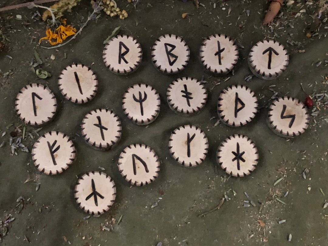 Younger Futhorc Rune Set on Red Maple - Etsy