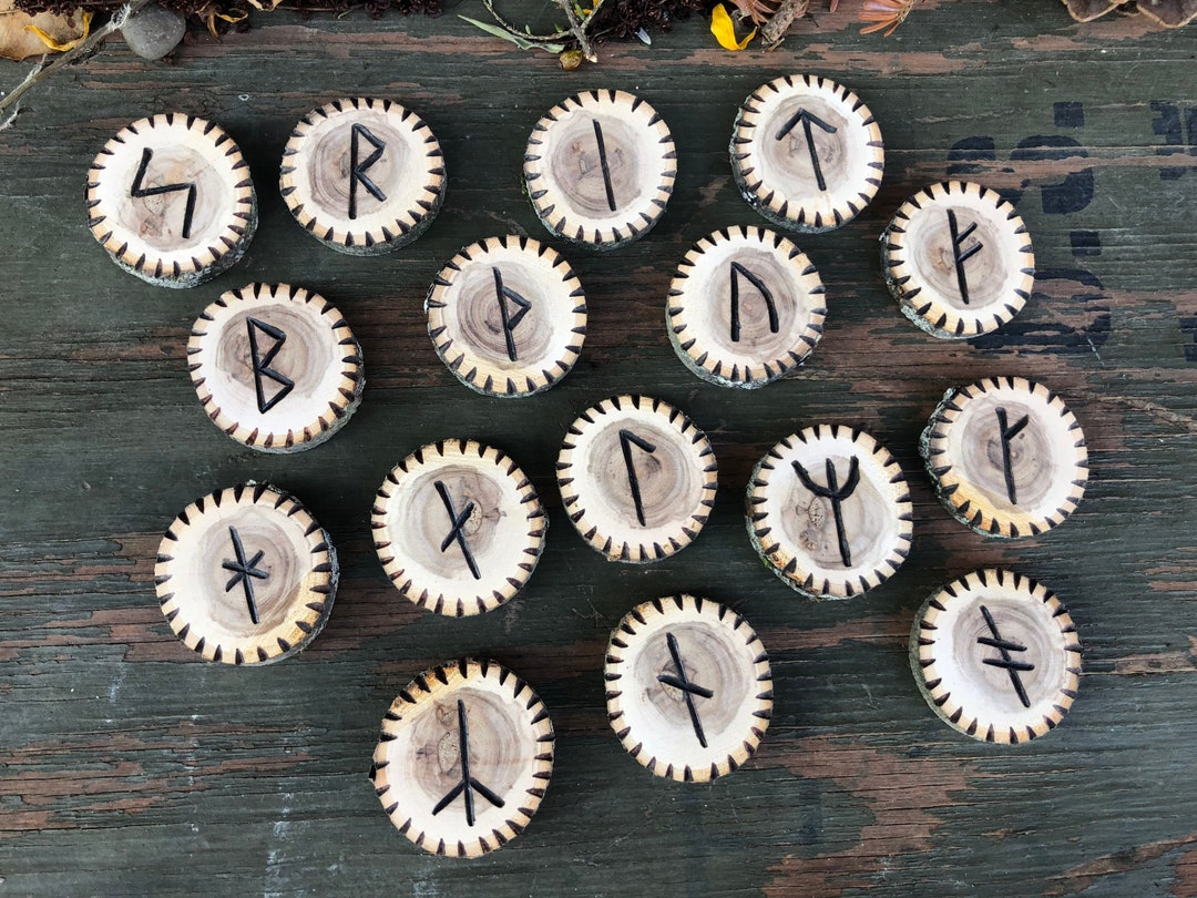 Younger Futhorc Rune Set on Apple Wood - Etsy