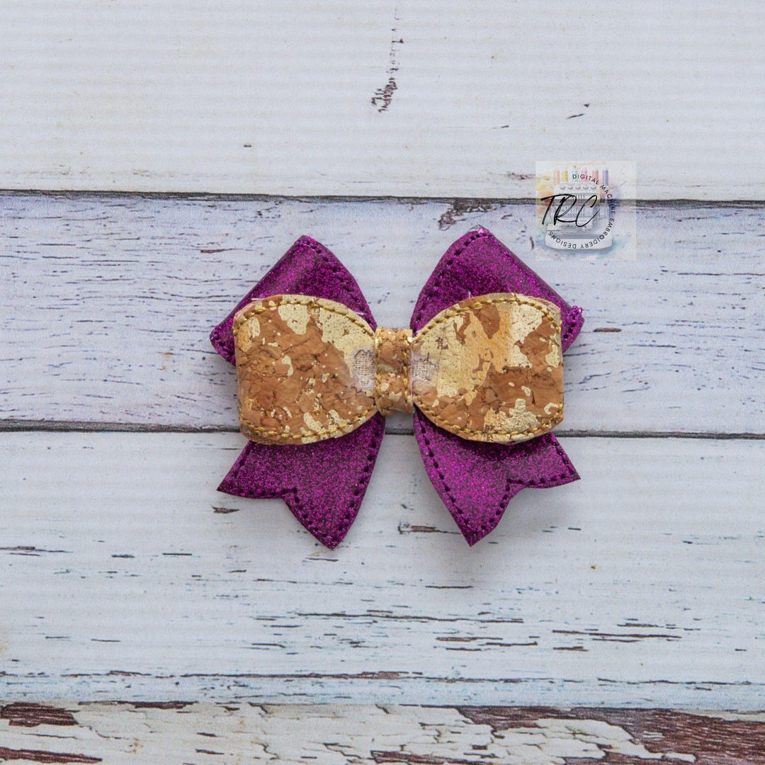 Fancy Bow ITH Embroidery Design - Etsy