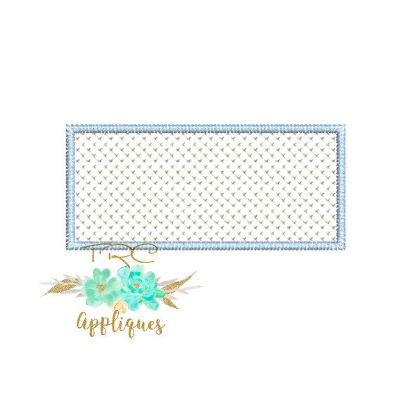 Smoked Frame Smocked Name Tag Monogram Frame Embroidery - Etsy