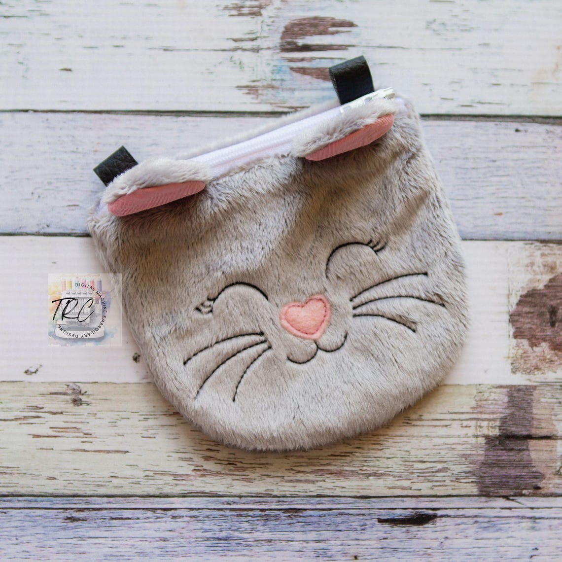 Kitty Zipper Bag ITH, Cat Handbag ITH, 4 Different Sizes - Etsy