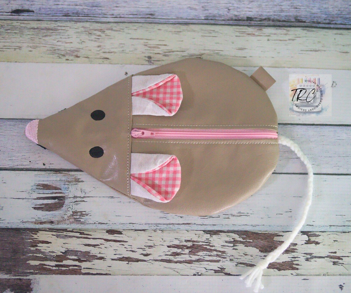 Mouse Zipper Bag ITH, Mouse Handbag ITH, 4 Different Sizes - Etsy
