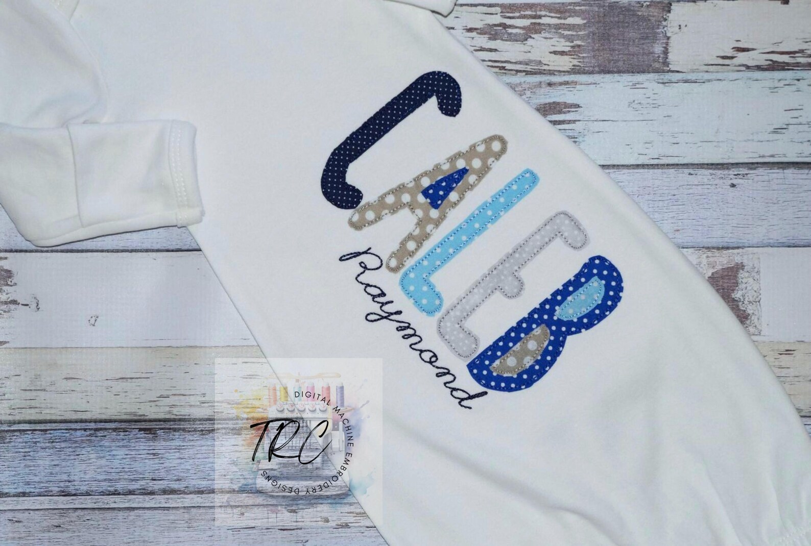 Caleb Ray Font Bean Stitch Embroidery Design - Etsy