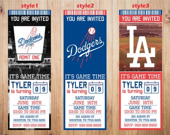 La Dodgers Invitation | Etsy