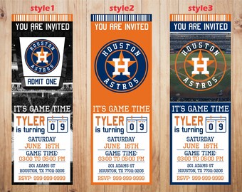 Invitations & Announcements digital ticket invitation Houston Astros ...