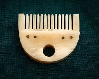 6.5 Inch Bone Hair Comb, Viking Comb, Gift for Him, Gift for Her, Bone ...
