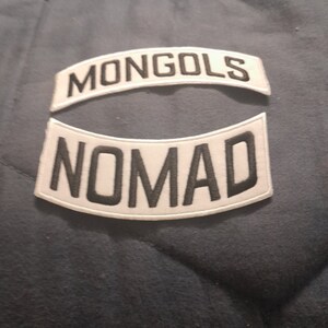 Mongol's M C Front Patch Set - Etsy