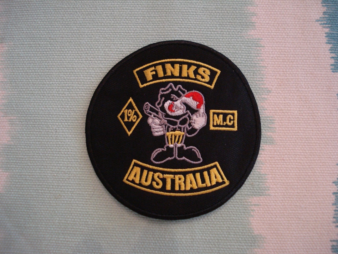 Finks Australia M C Patch 3.5 Inch - Etsy