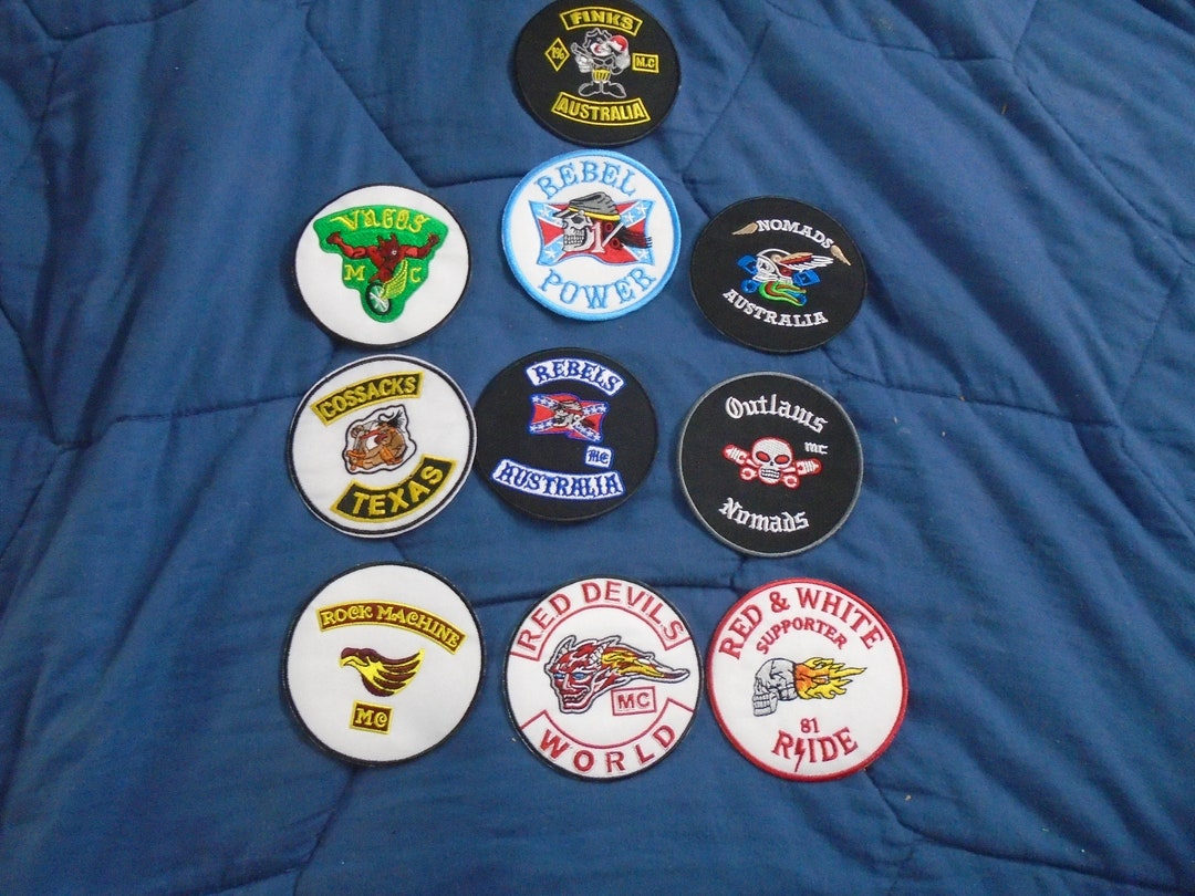 10 Pc Motorcycle Gang Patches - Etsy