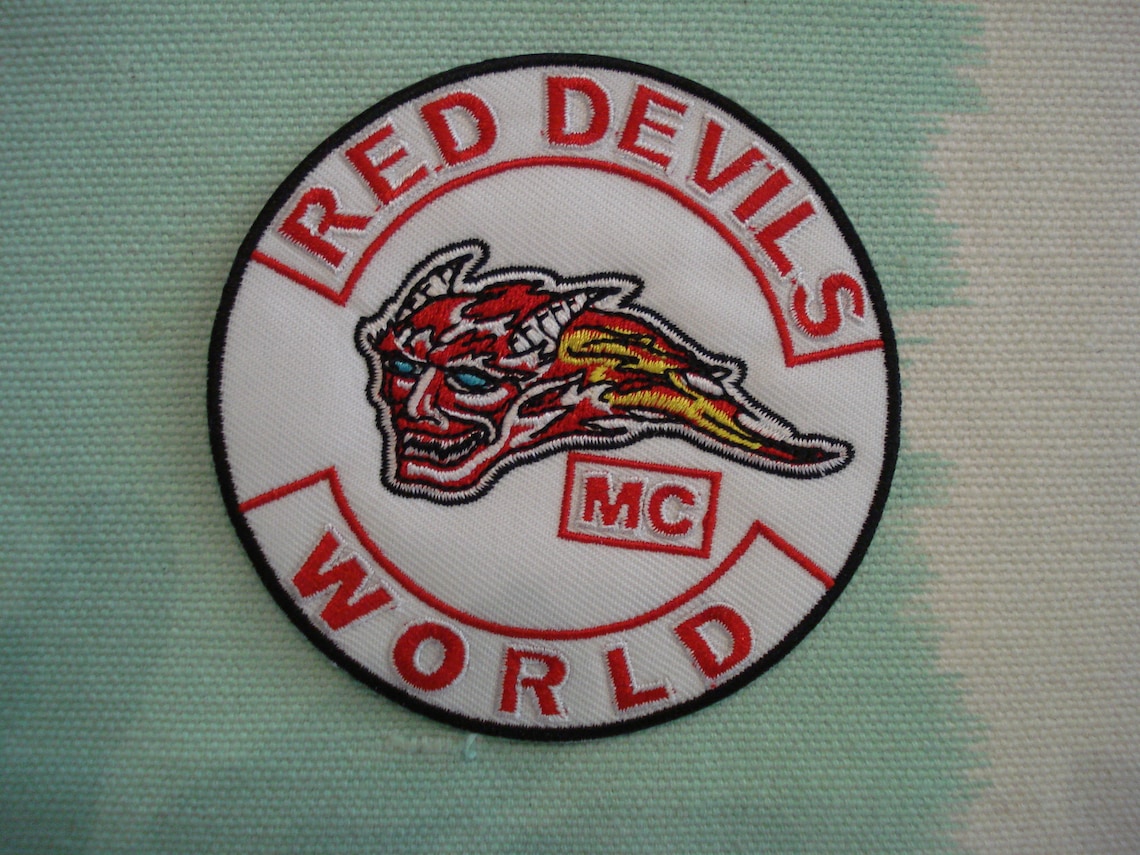 Red Devils M C Patch White and Red - Etsy