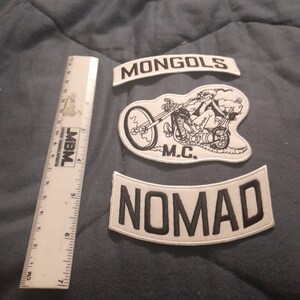 Mongol's M C Front Patch Set - Etsy
