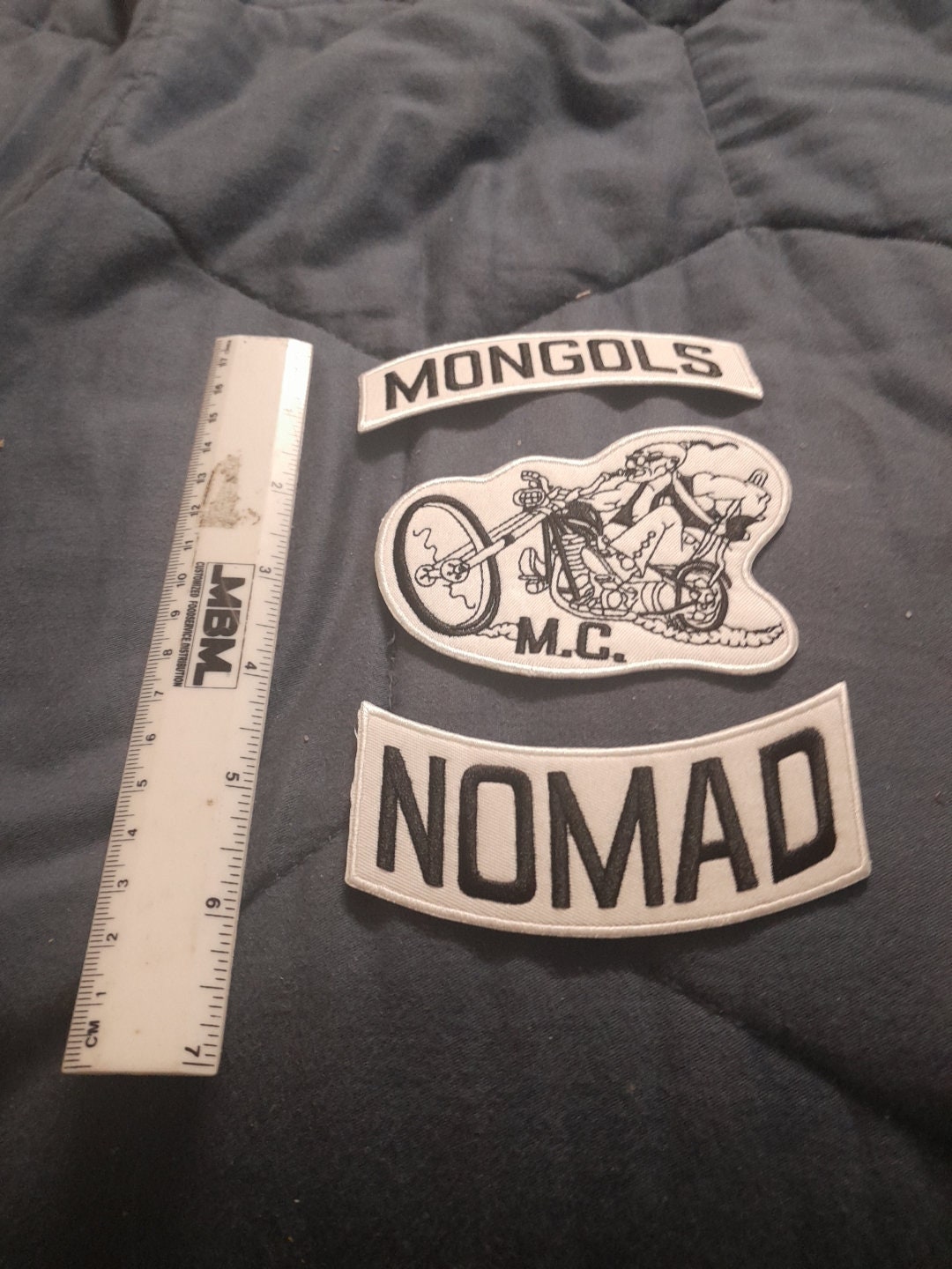 Mongol's M C Front Patch Set - Etsy