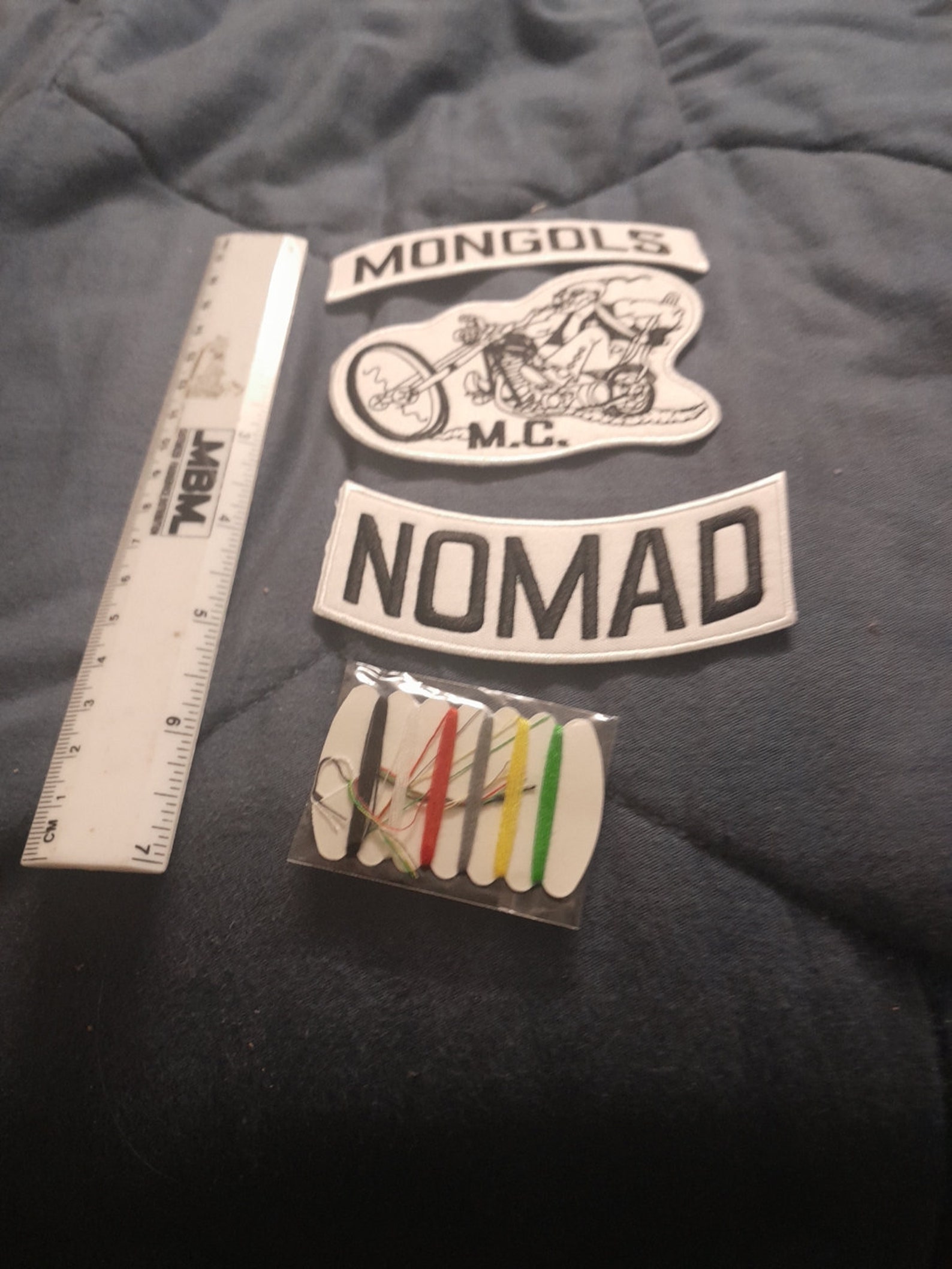 Mongol's M C Front Patch Set - Etsy