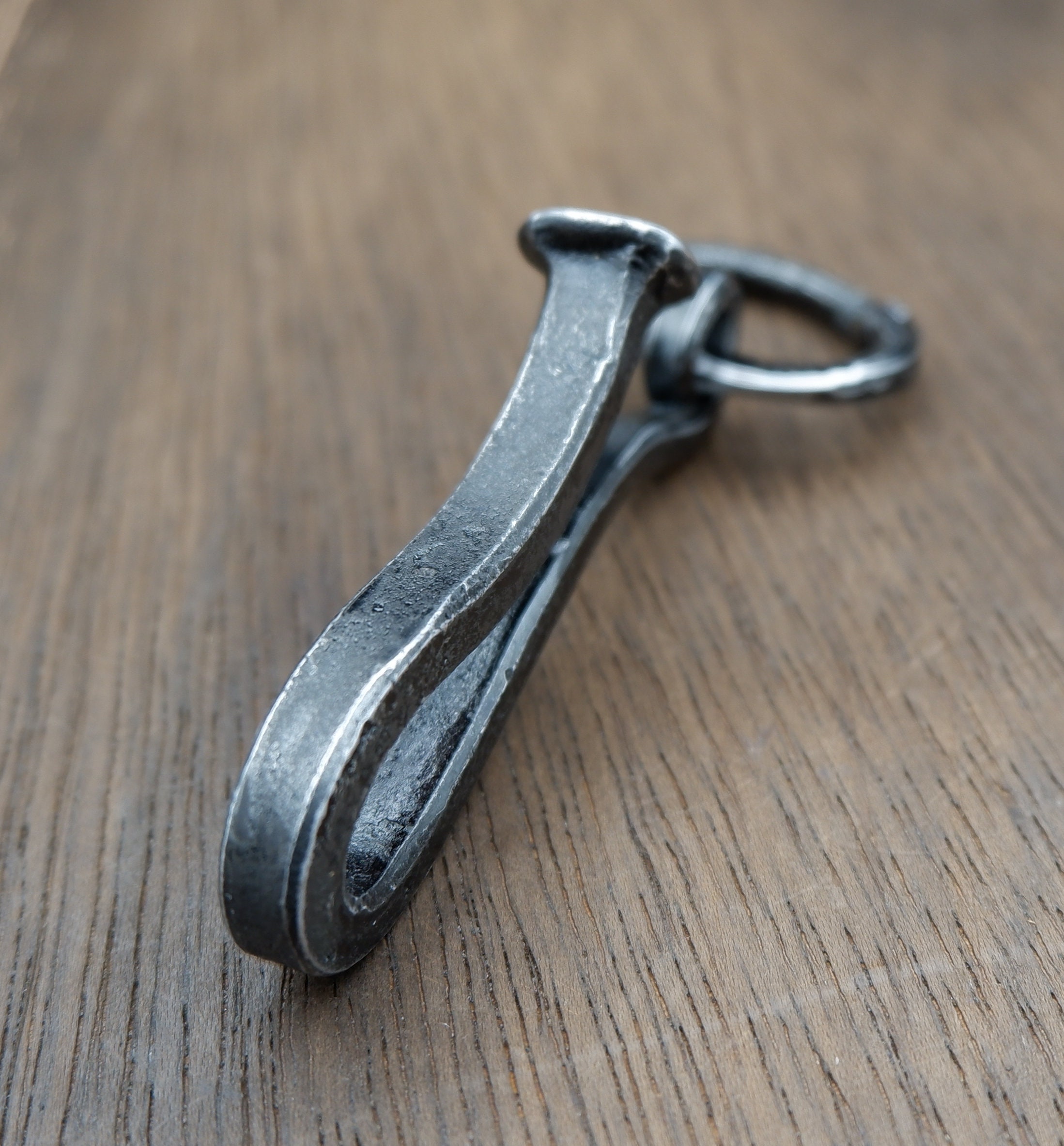 Iron keychain Blacksmith keychain hand forged keychain iron | Etsy