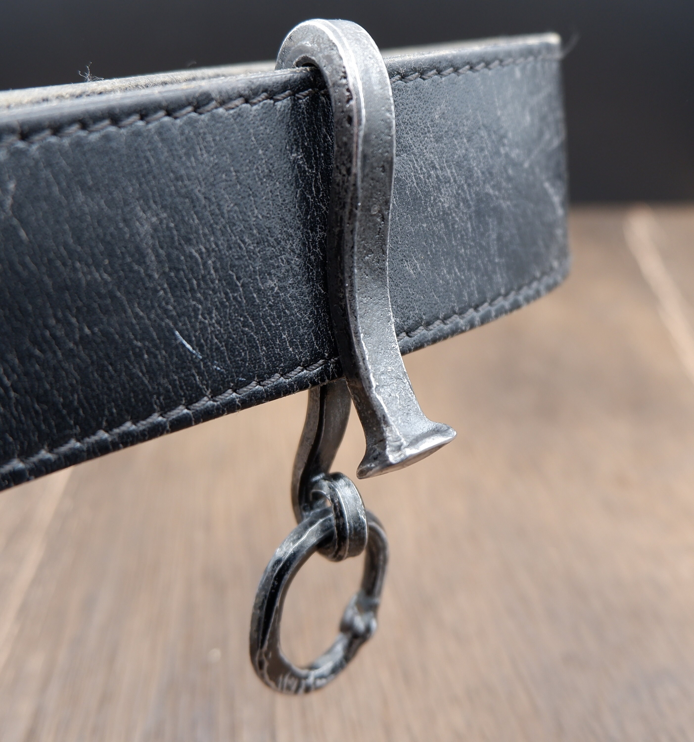 Iron keychain Blacksmith keychain hand forged keychain iron | Etsy