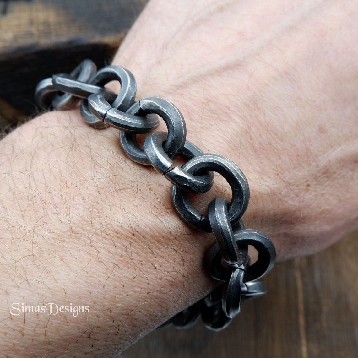 Chunky Iron Chain Bracelet Heavy Bracelet Massive Bracelet - Etsy