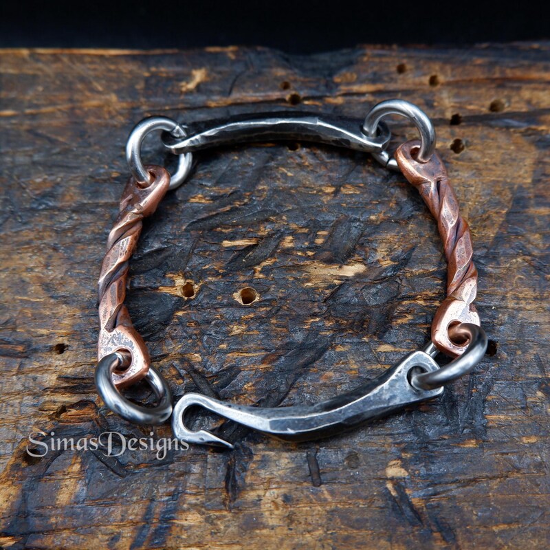 Hand Forged Bracelet - Etsy