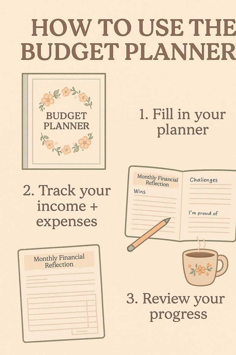 Cozy Budget Planner Starter Pack | Printable Monthly & Weekly Budget ...