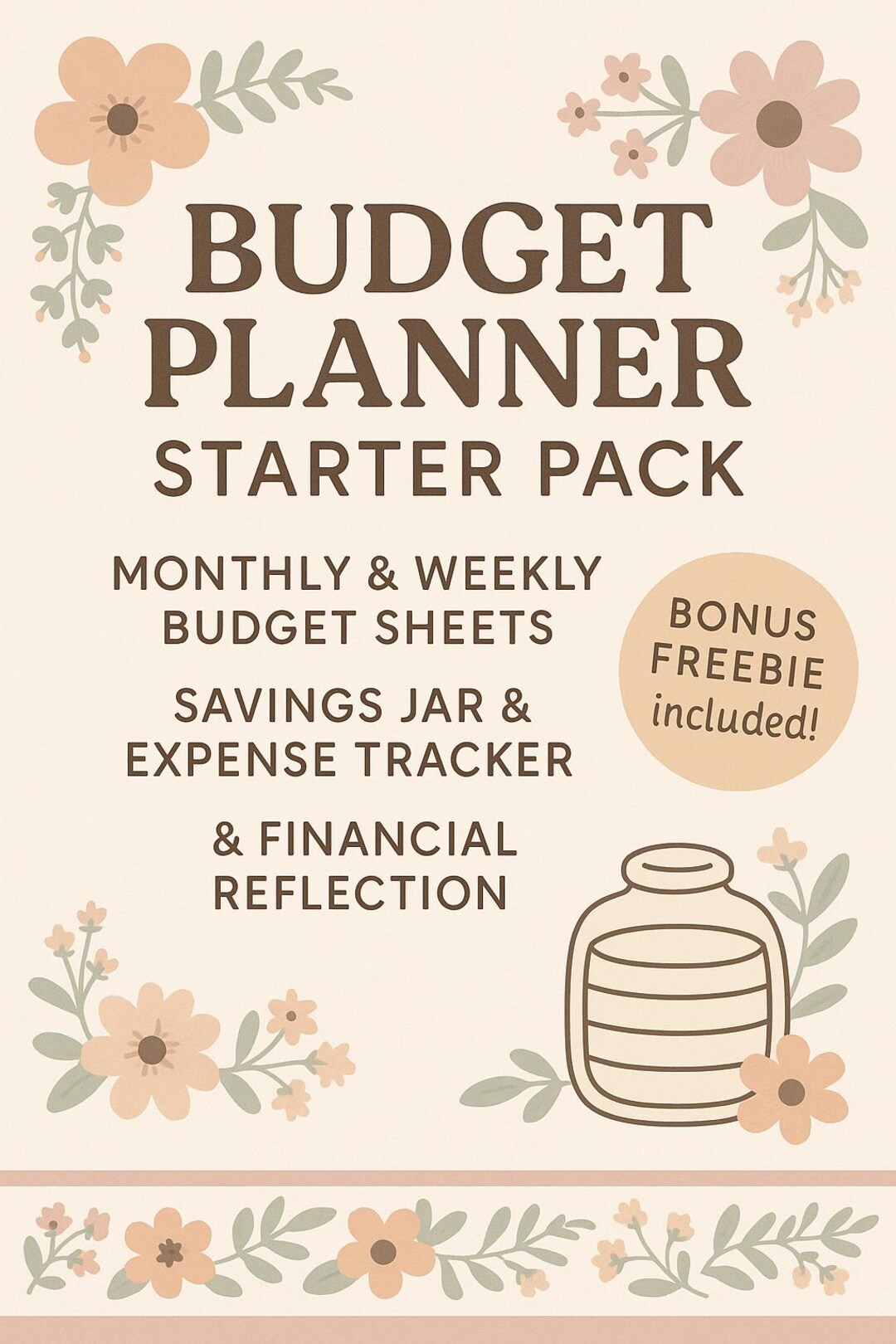 Cozy Budget Planner Starter Pack | Printable Monthly & Weekly Budget ...