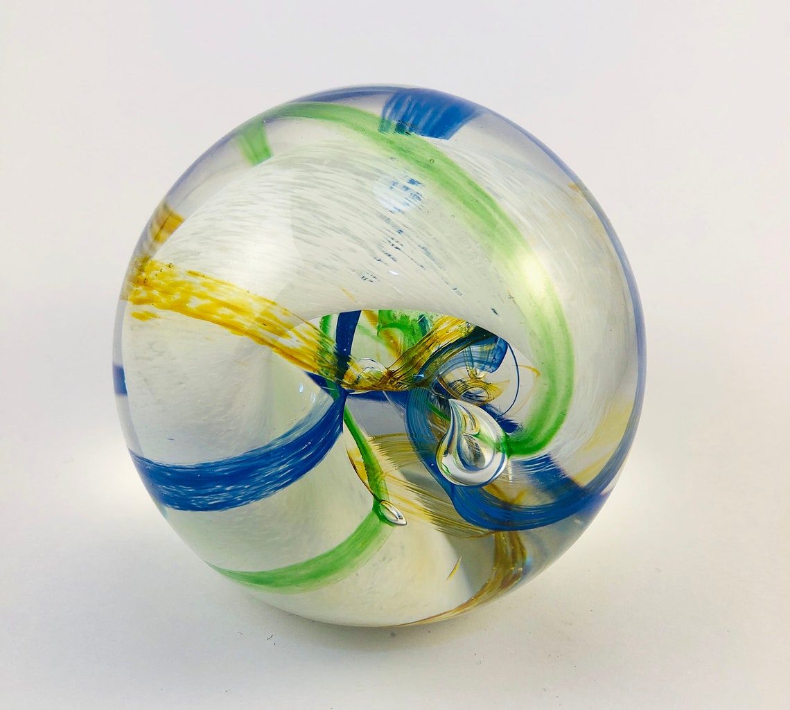 Glass Paper Weight Caithness Scotland - Etsy