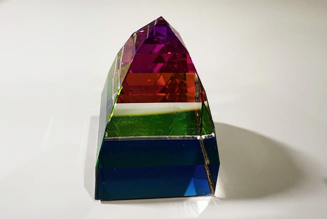 Hadrian Crystal | Rounded Pyramid - Etsy