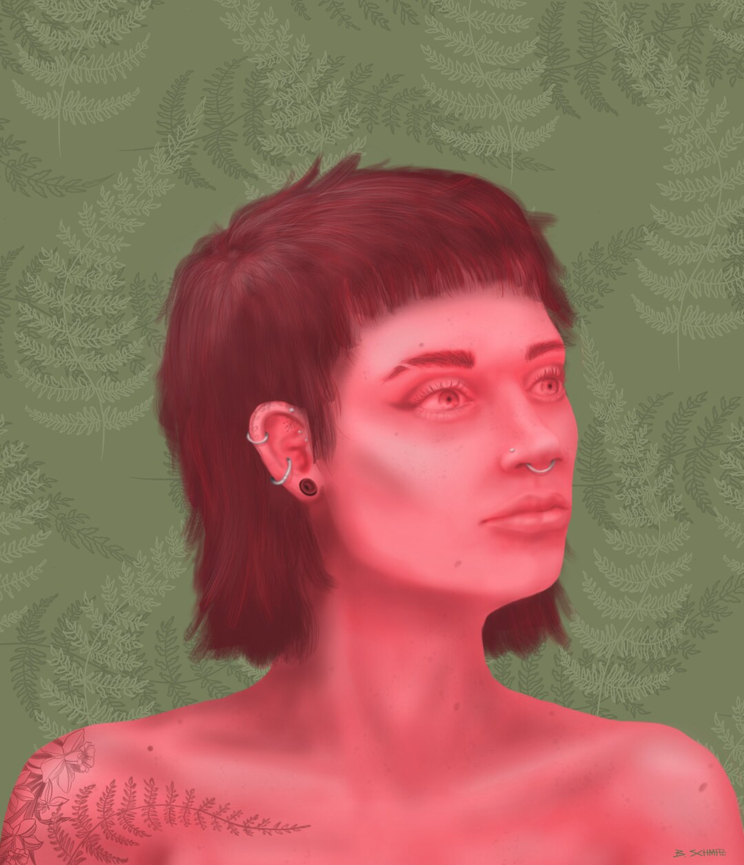 Modern Mythology Art persephone Goddess of Spring Digital Illustration ...