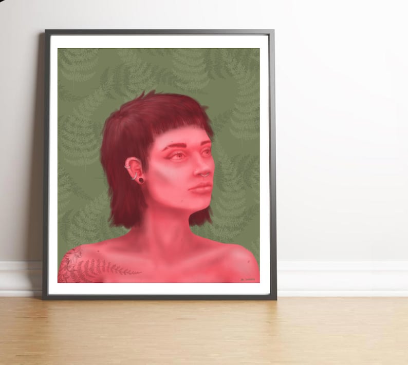 Modern Mythology Art persephone Goddess of Spring Digital Illustration ...