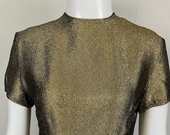 Metallic Gold Blouse | Etsy