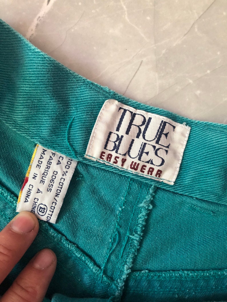 Vintage True Blue Jean Shorts - Etsy