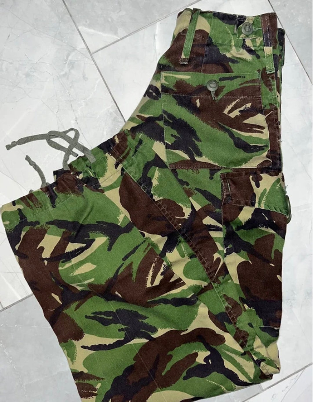 Vintage Military Style Camo Combat Trousers - Etsy