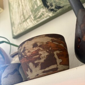 Vintage Brown Abstract Studio Pottery Bowl - Etsy